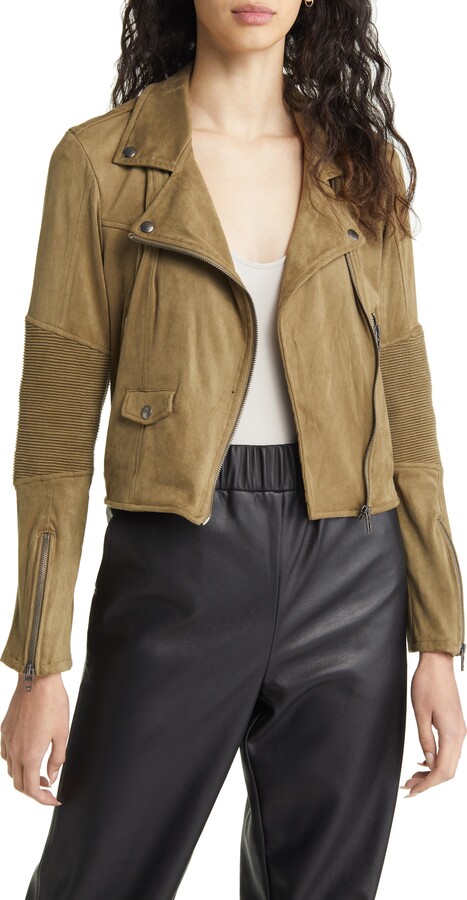 Blank NYC Faux Suede Moto Jacket - ShopStyle