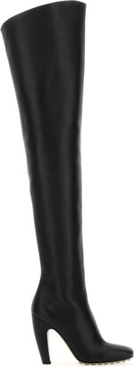 Bottega Veneta Zebra-Print Fur Over-The-Knee Boots - ShopStyle