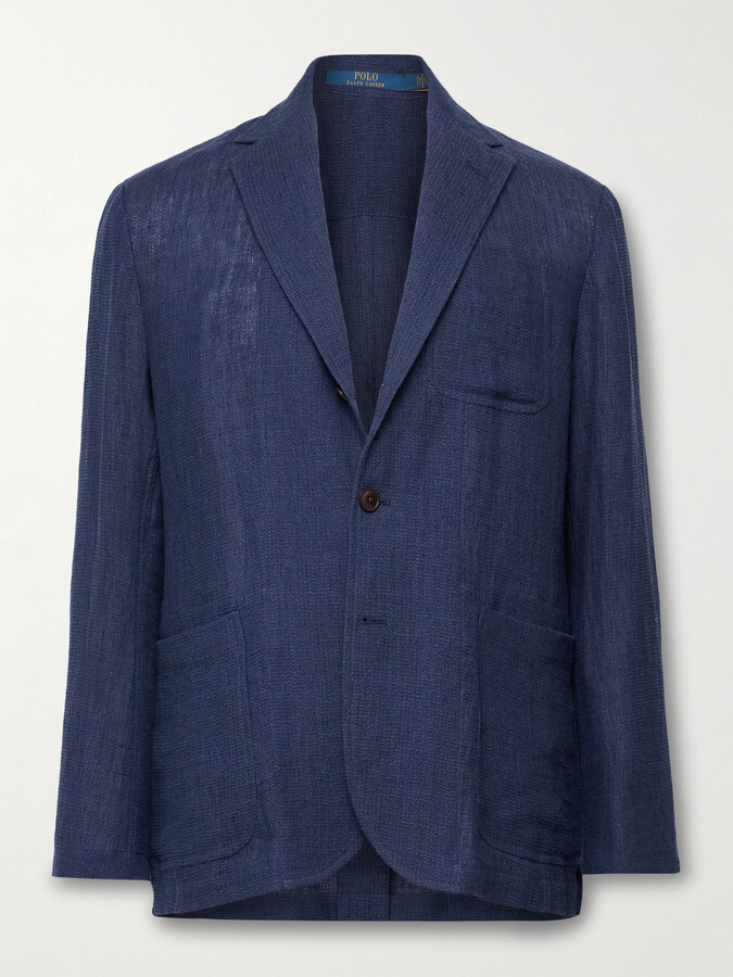 Polo Ralph Lauren Textured-Linen Blazer - ShopStyle