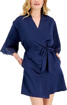 INC International Concepts Concept Women's Shine Lace Wrap Robe ...