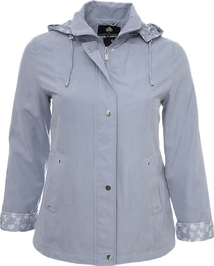 UK Dispatch Ladies Long Lined Jacket Hooded Lightweight Lined Parka ...