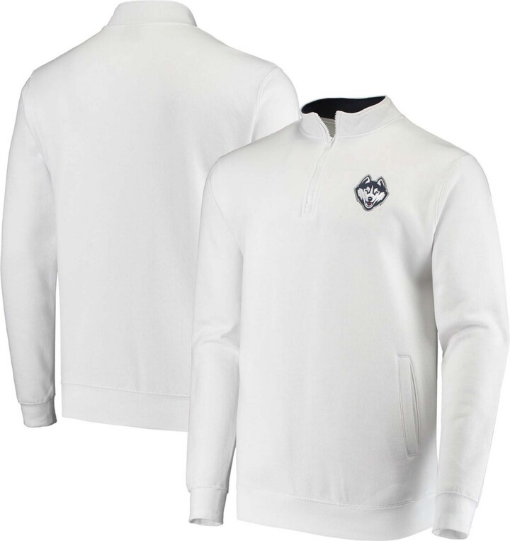 Colosseum Men's White UConn Huskies Tortugas Logo Quarter-Zip Jacket ...