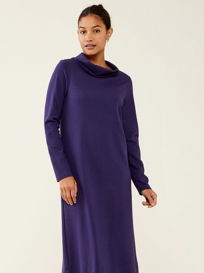 Finery Ingrid High Collar Midi Dress - ShopStyle