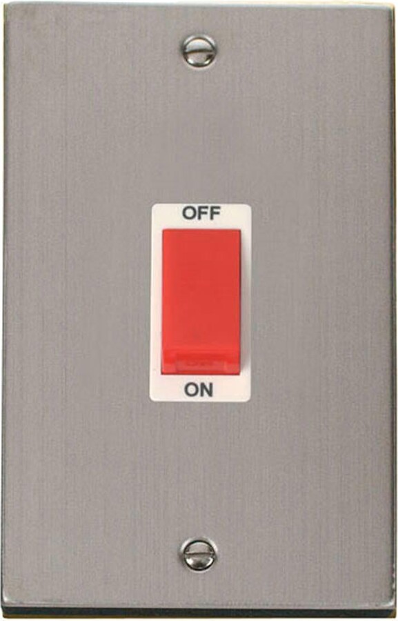 SE Home Stainless Steel 2 Gang Size 45A Switch - ShopStyle Lighting