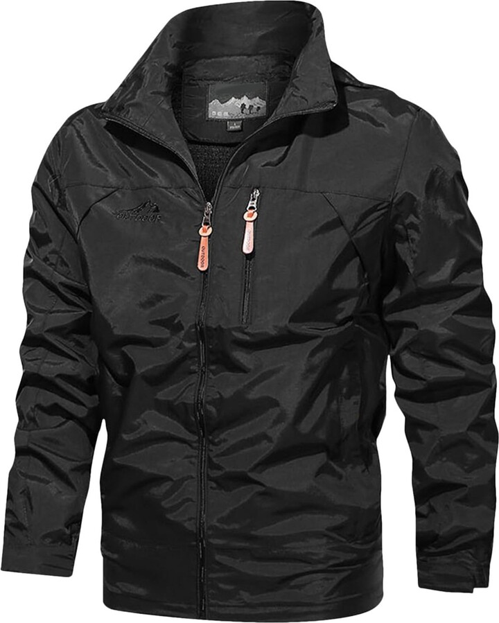 TYUIOP Duster Coat Men Trench Coat Running Jacket Mens Trench Coats for ...