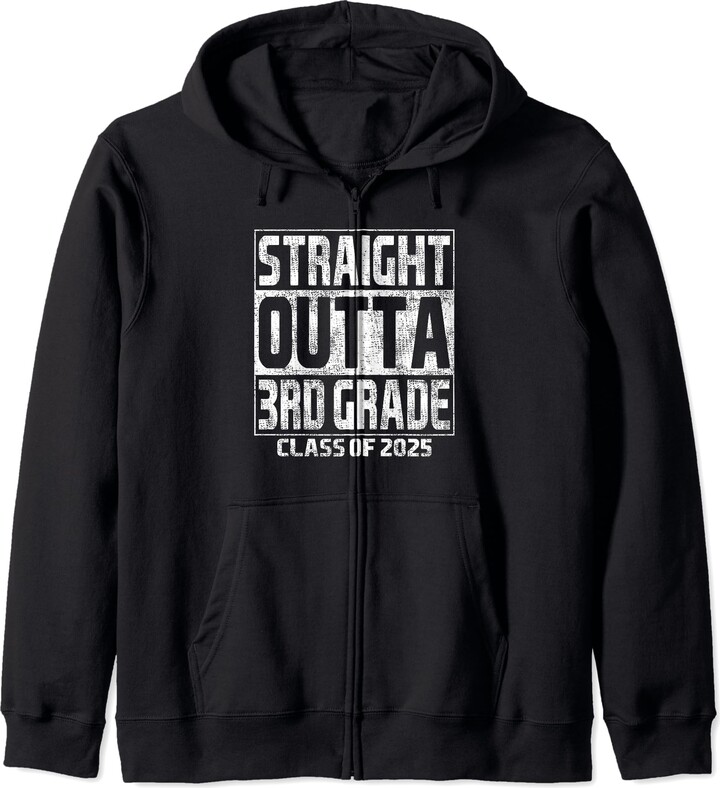 Straight Outta School Graduate Class 2025 Idea Tee Straight Outta 3rd ...