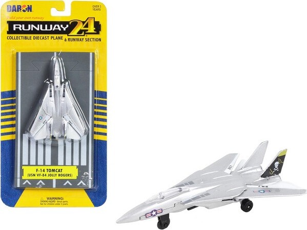 Grumman F-14 Tomcat Fighter Aircraft Silver Met "US Navy VF-84 Jolly ...
