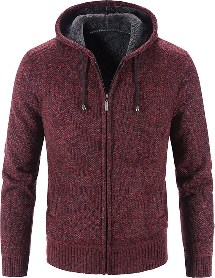 Generic Men'S Winter Solid Color Fashion Sweater Long Sleeve Plus ...