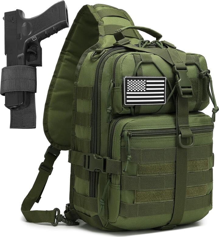 ATBP Tactical Crossbody Sling Backpack Militray Shoulder Holster Bag ...