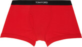 Tom Ford Red Stretch Boxer Briefs - ShopStyle