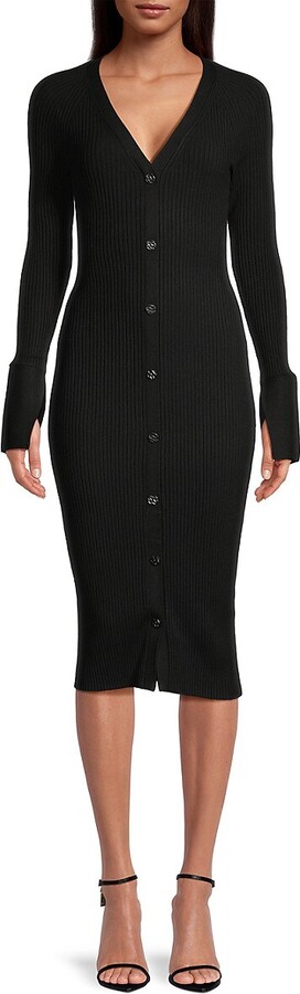 Reiss Avery Rib-Knit Body-Con Midi-Dress - ShopStyle