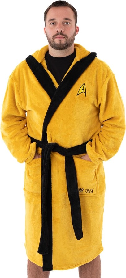 Star Trek Captain Kirk Yellow Men's Dressing Gown | Embrace Galactic Luxury in Style - ShopStyle ...