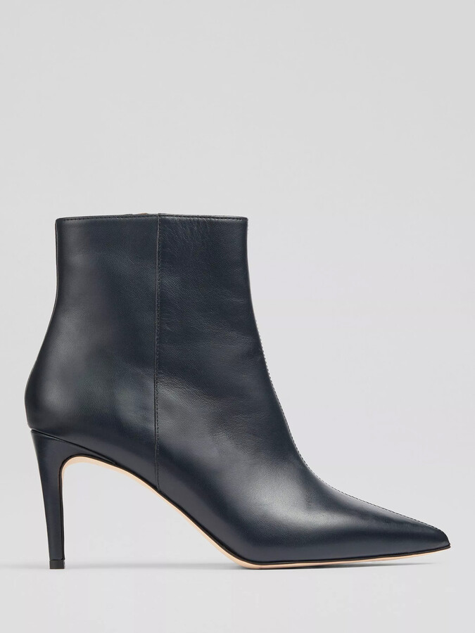 LK Bennett Aster Nappa Leather Ankle Boots - ShopStyle