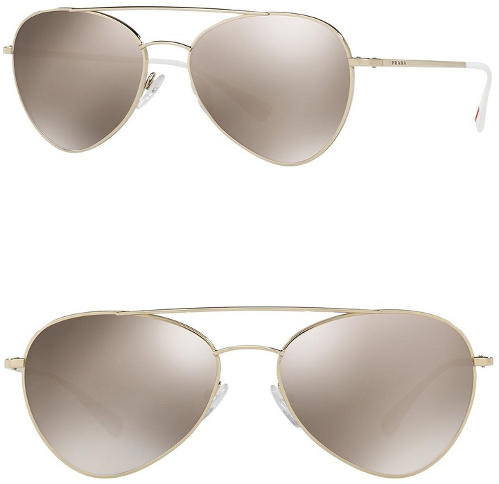 Prada Linea Rossa Phantos 60mm Teardrop Aviator Sunglasses - ShopStyle ...