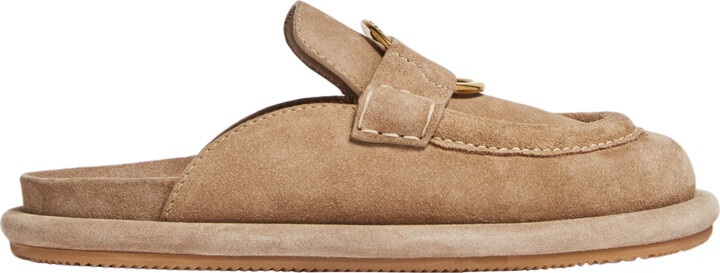 MONCLER COLLECTION Bell Suede Mules - ShopStyle