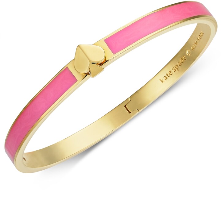 Kate Spade Gold-Tone & Colored Enamel Spade Bangle Bracelet - ShopStyle