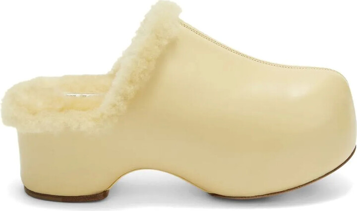 Jil Sander Shearling-Lined Clogs - ShopStyle