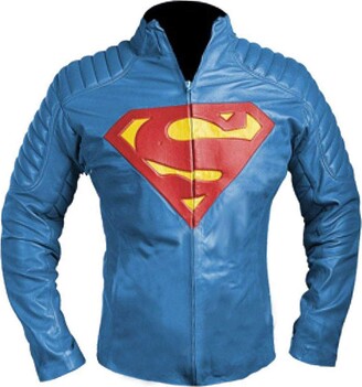 Fashion_First Superhero Leather Jackets Smallville Superman Red Leather ...