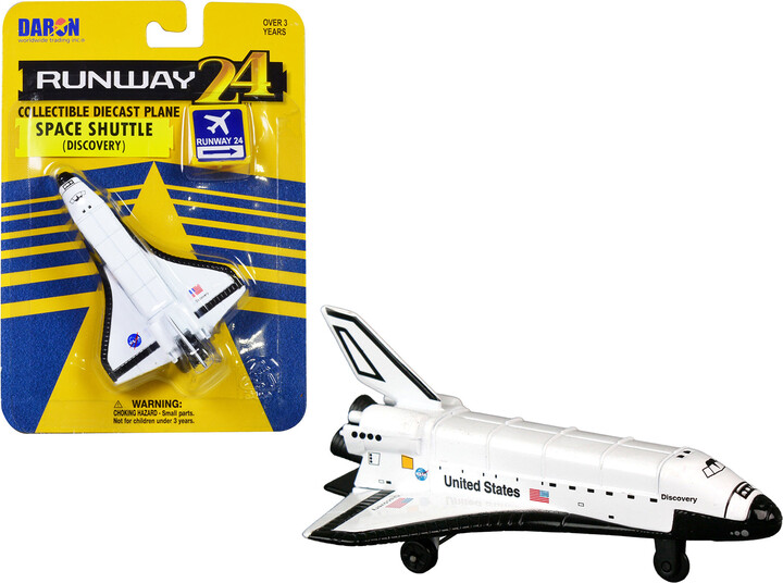NASA "Discovery" Space Shuttle White "United States" with Runway 24 ...