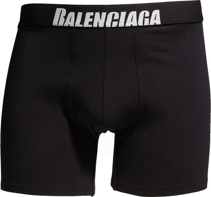 Balenciaga Men's Cotton Jersey Logo Boxer Briefs - ShopStyle