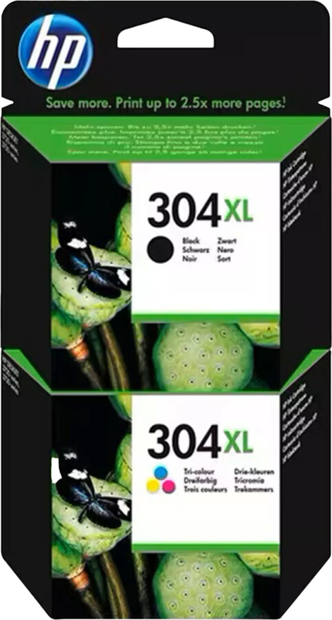HP 304 XL Black & Tri-Colour Original Ink Cartridges - ShopStyle Print ...