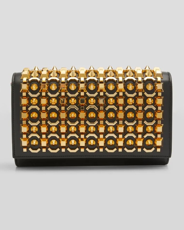 Christian Louboutin Paloma Empire Tank Spike Clutch Bag - ShopStyle