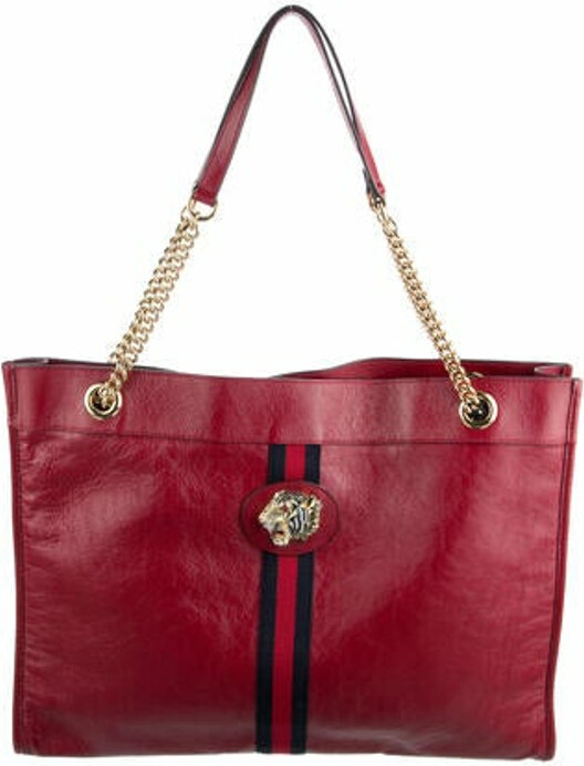 Gucci Large Rajah Leather Chain Tote - ShopStyle Shoulder Bags