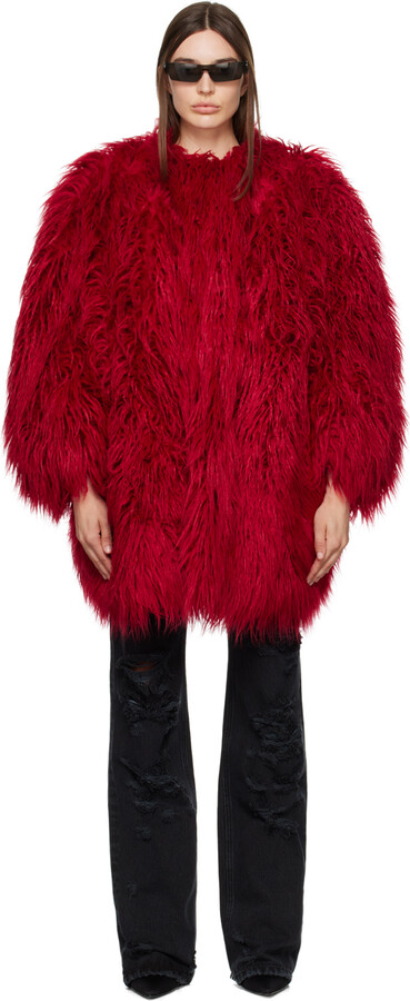 Dolce & Gabbana Red Padded Coat - ShopStyle