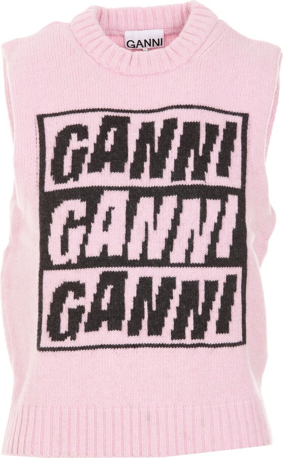 Ganni Graphic Logo Vest - ShopStyle