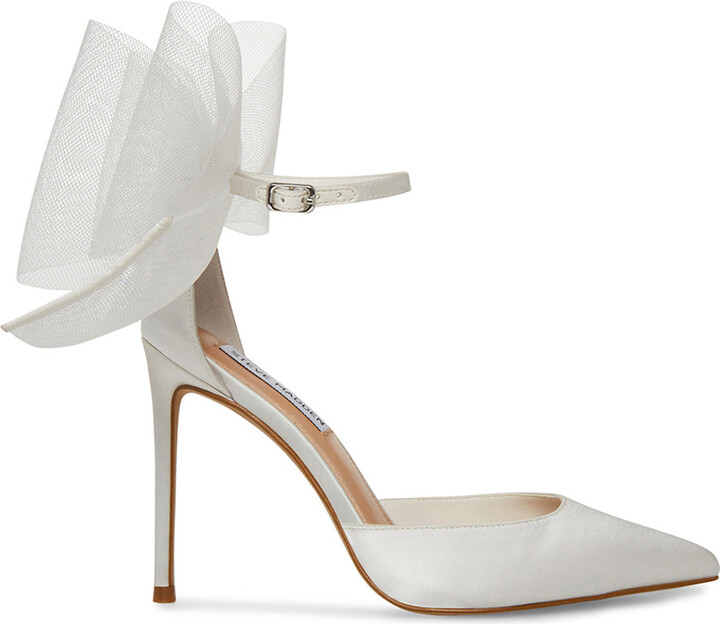 Steve Madden Valenteen White Satin - ShopStyle Sandals