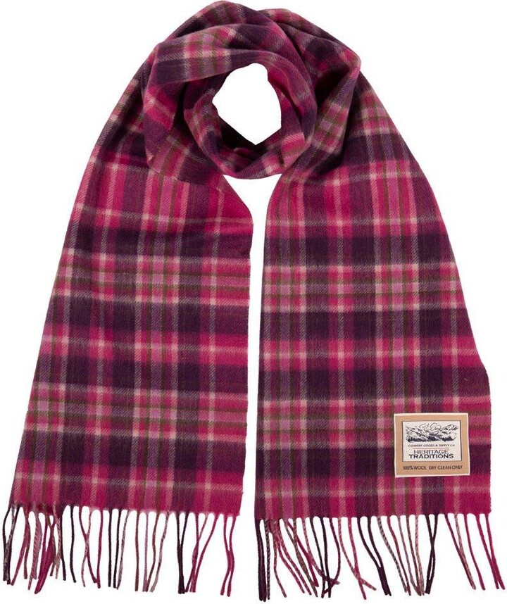 Heritage Traditions 100% Pure Wool Check Scarf - ShopStyle Scarves & Wraps