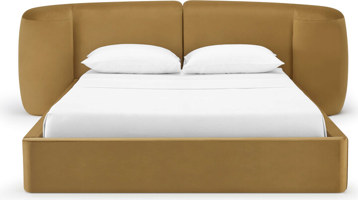 Eternity Modern Polaire Modern Oversized Padded Upholstered Curved ...