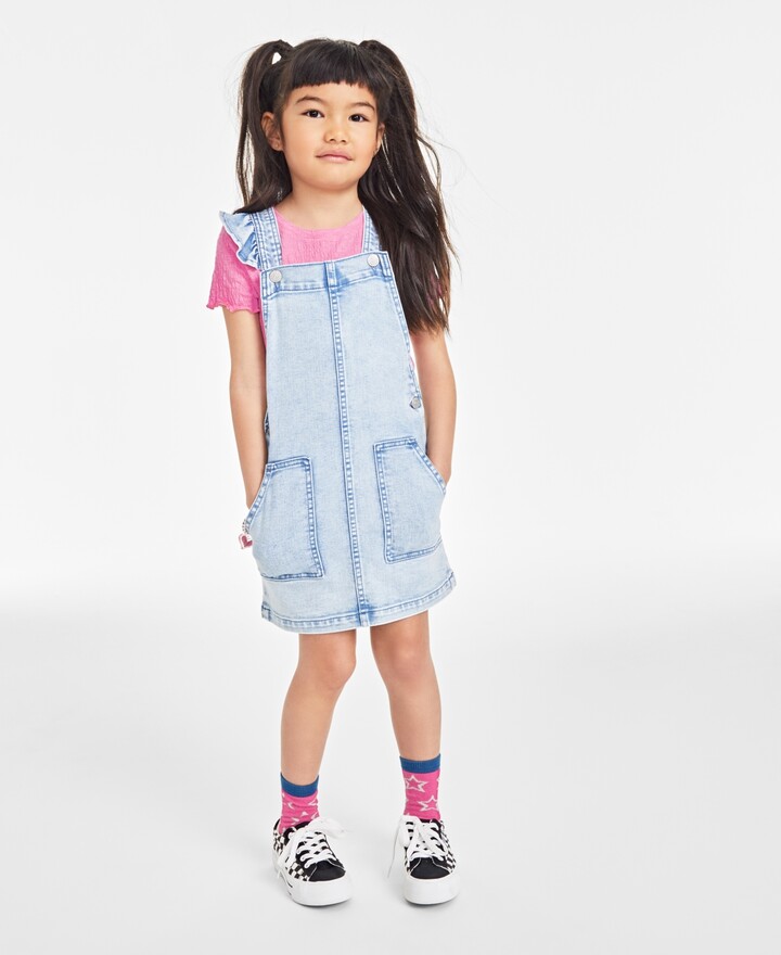 Epic Threads Little Girls Zinnia Winged Denim Jumper, Created for Macy's - ShopStyle