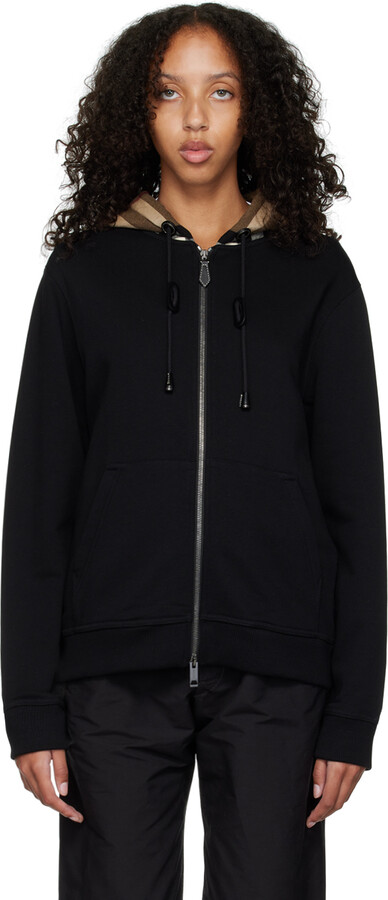 Burberry Black Willow Hoodie - ShopStyle