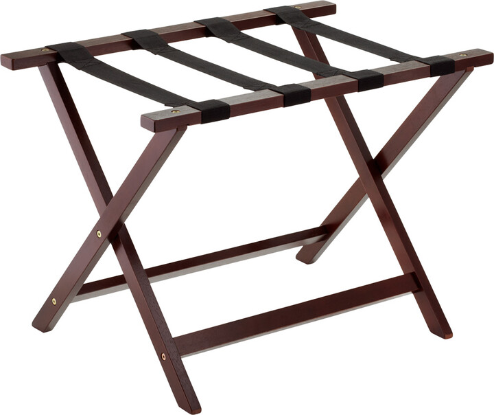 Container Store Wood Luggage Rack Java - ShopStyle