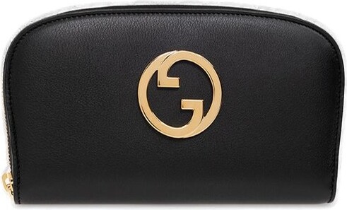 Gucci Logo Plaque Zipped Wallet - ShopStyle