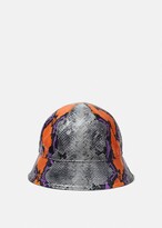 Versace Python Print Leather Bucket Hat - ShopStyle