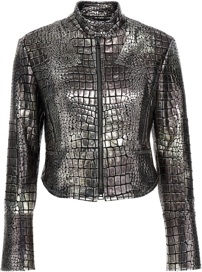 Tom Ford Croc laminated jacket - ShopStyle