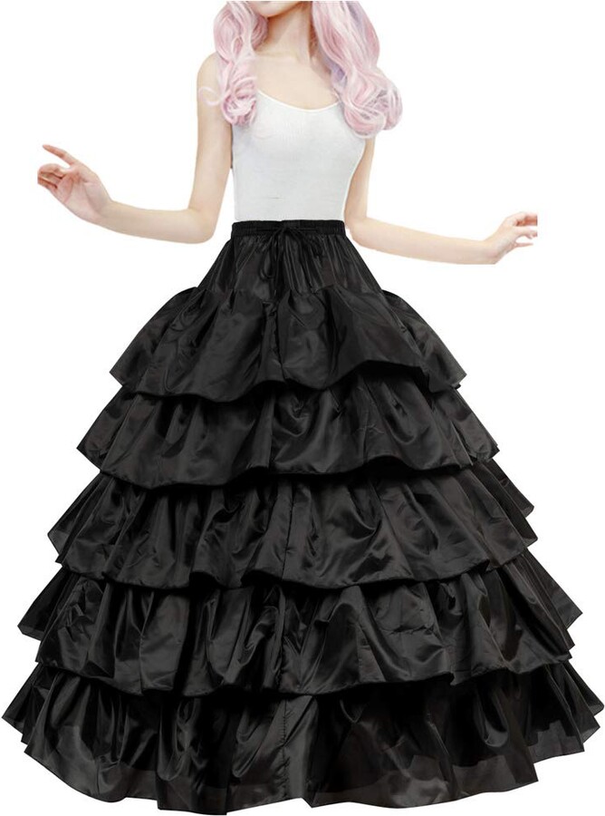 LONGBLE Crinoline Wedding Dress Underskirt Petticoat Crinoline for ...