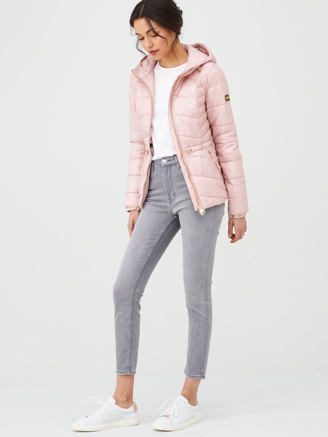 Barbour International Ace Quilted Jacket - Pink - ShopStyle