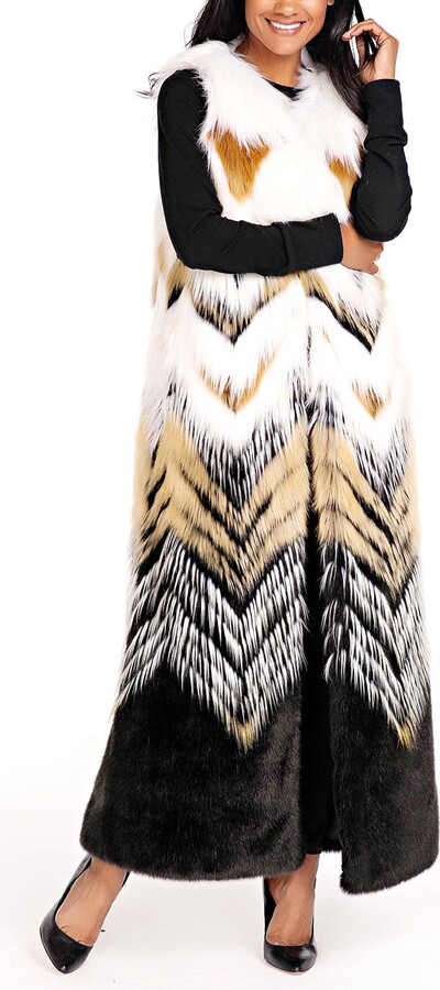Donna Salyer's Fabulous-Furs Celebrity Faux Fur Maxi Vest - ShopStyle