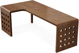 Cozynest L-Shaped Rectangle Solid Wood Desks - ShopStyle