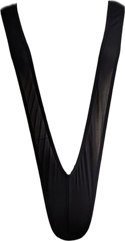 Junhouse Mankini Men's Mankini Borat One-Piece V Sling Stretch ...