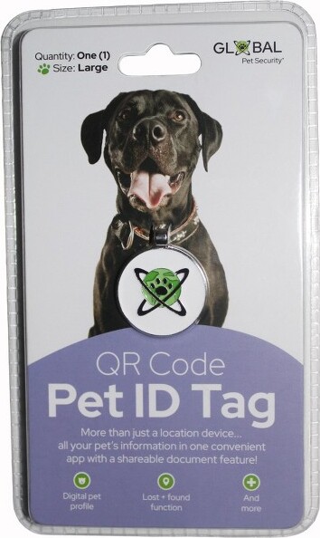 Global Pet Security QR Code Pet Collar ID Tag with Mobile App including ...