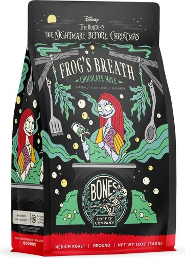 Bones Coffee Company Frog's Breath Chocolate Mole Flavor by Disney Tim ...