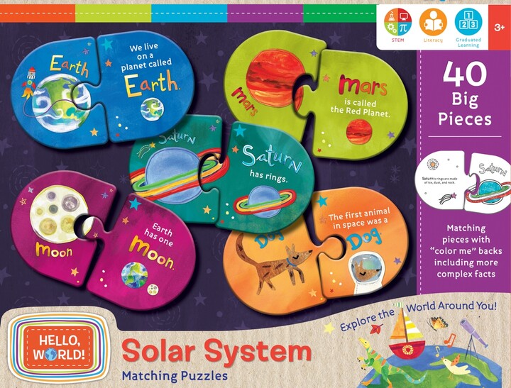 Masterpieces Puzzles Masterpieces Hello World - Solar System Matching ...