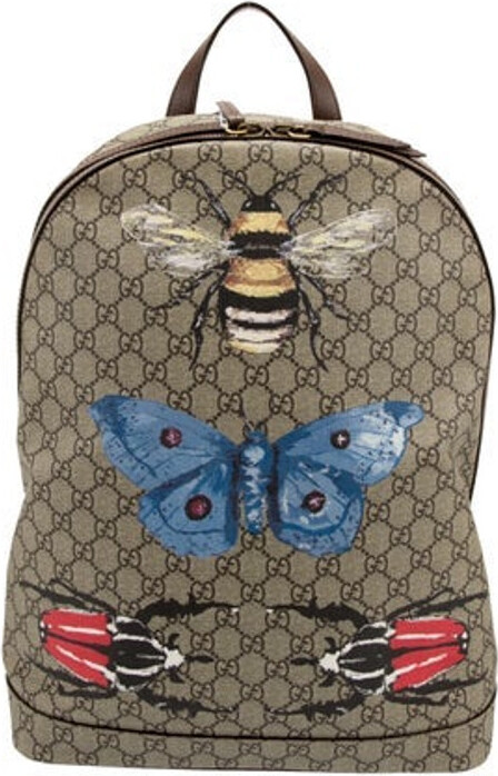 Gucci GG Supreme Web Insect Dome Backpack - ShopStyle