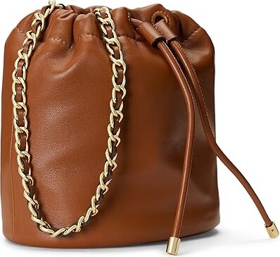 Lauren Ralph Lauren Emmy 19-Bucket Bag-Medium (Lauren Tan) Handbags ...