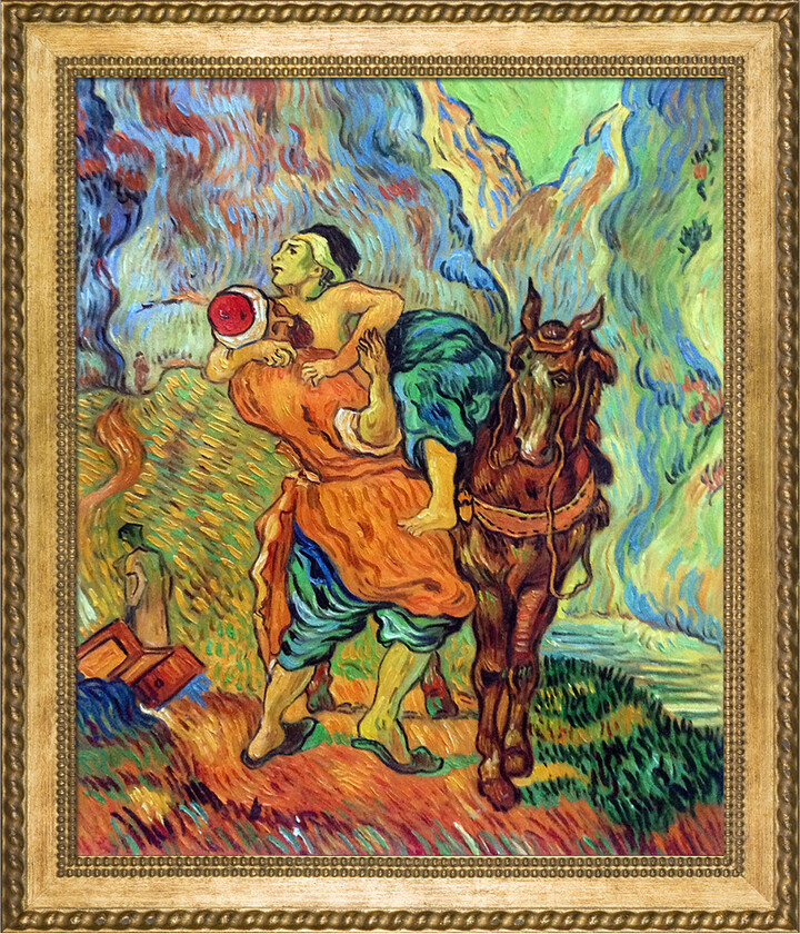 Museum Masters The Good Samaritan (After Delacroix) Framed Oil ...