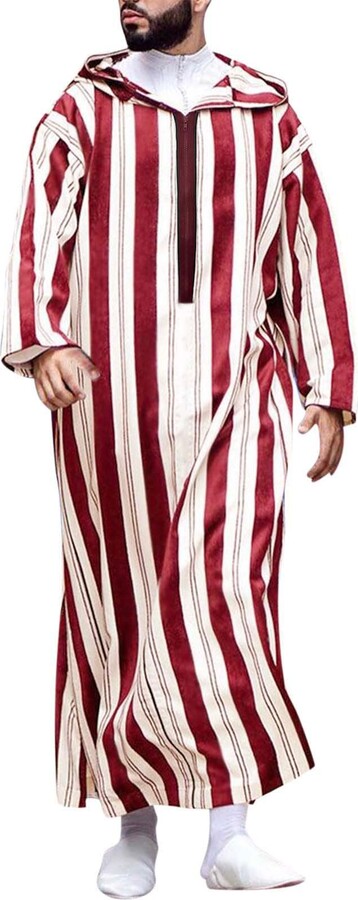 MODSGUE Abaya Men's Ramadan Prayer Clothing Middle East Dressing Gown ...